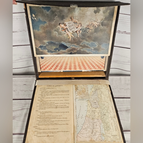 Art | Rare 1896 The Royal Scroll Catholic Antique Bible Study In ...
